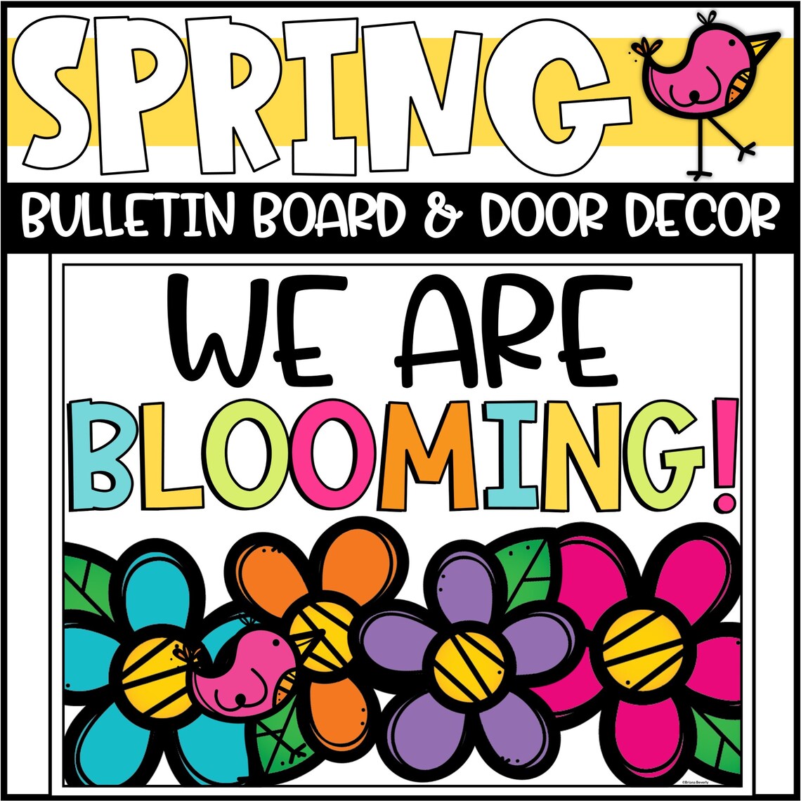 Spring Blooming Bulletin Board or Door Decoration - Etsy