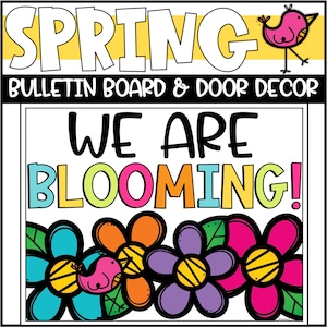 Spring Blooming Bulletin Board or Door Decoration - Etsy