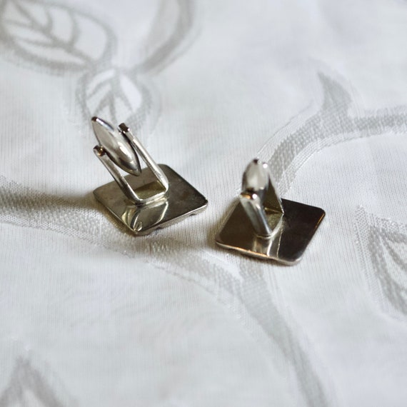 Vintage Late 1950s/Early 1960s Angled-Post Cuff Links… - Gem