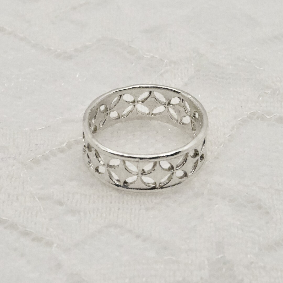 Japanese shippo seven Treasures Pattern Ring - Etsy