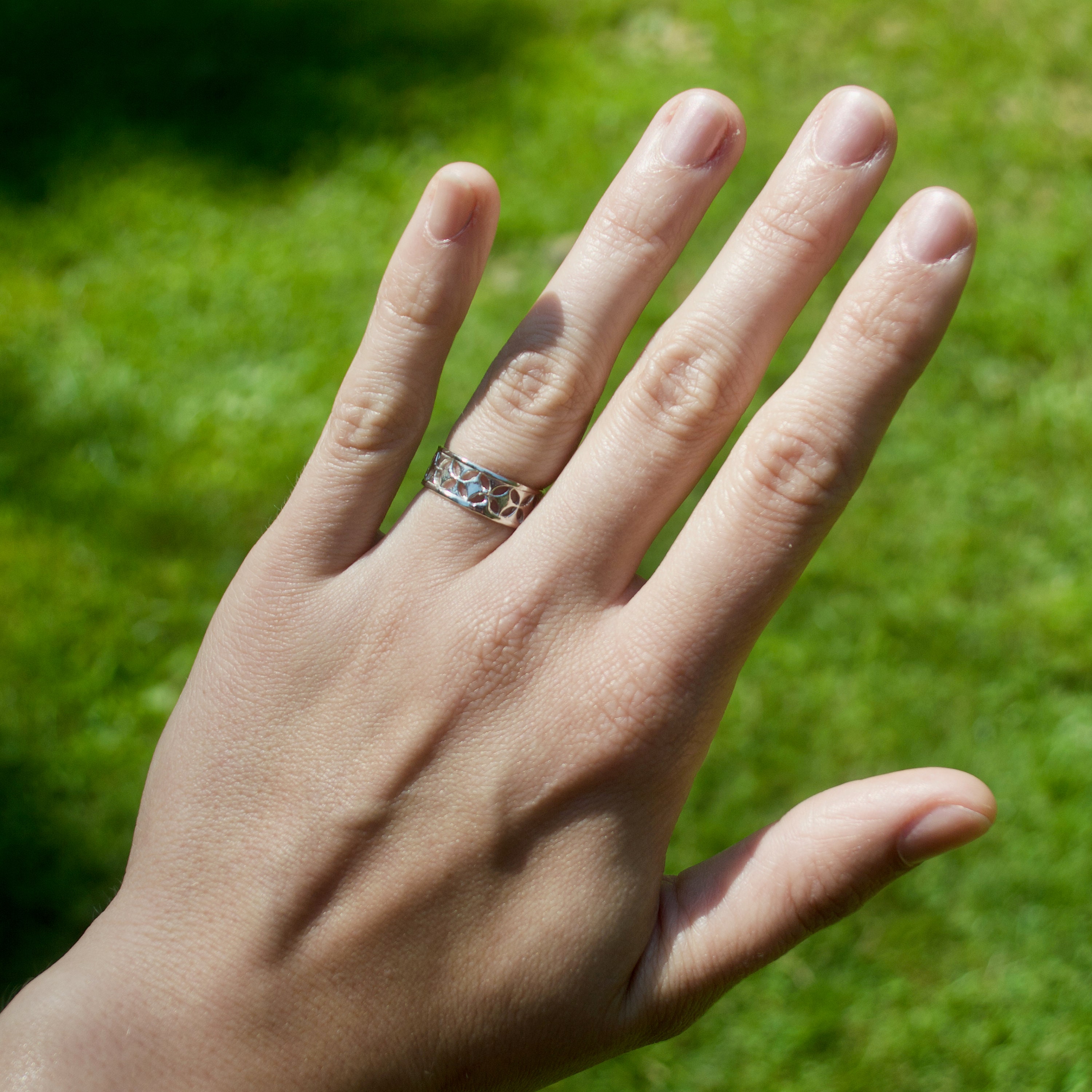 Japanese shippo seven Treasures Pattern Ring - Etsy