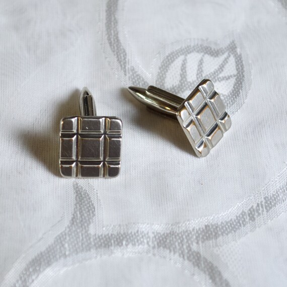 Vintage Late 1950s/Early 1960s Angled-Post Cuff Links… - Gem