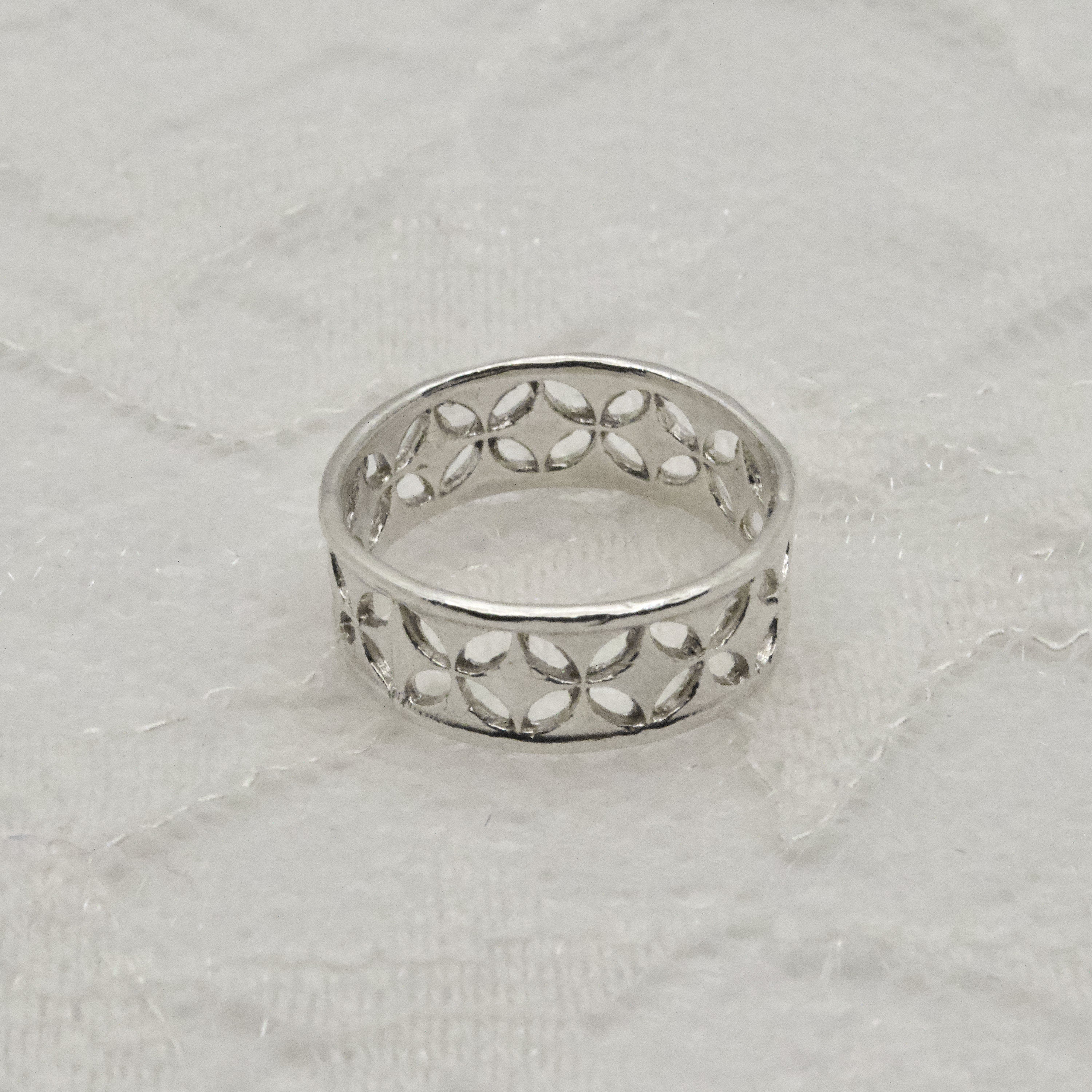 Japanese shippo seven Treasures Pattern Ring - Etsy
