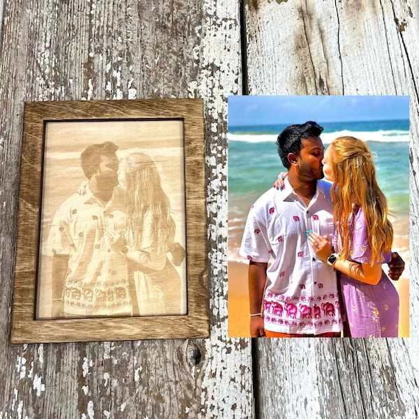 Laser Engraved Photo - Etsy