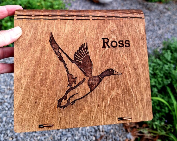 Personalized Duck Call Box Custom Duck Hunter Storage Box Goose Hunting ...