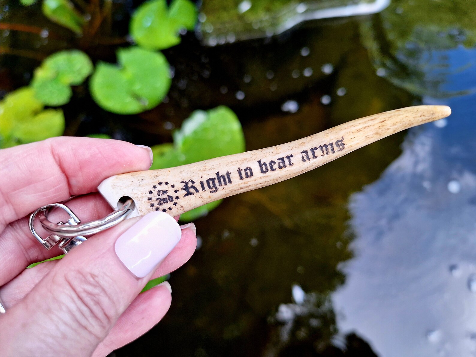 Personalized Antler Keychain Custom Engraved Deer Bone Scrimshaw Gift ...