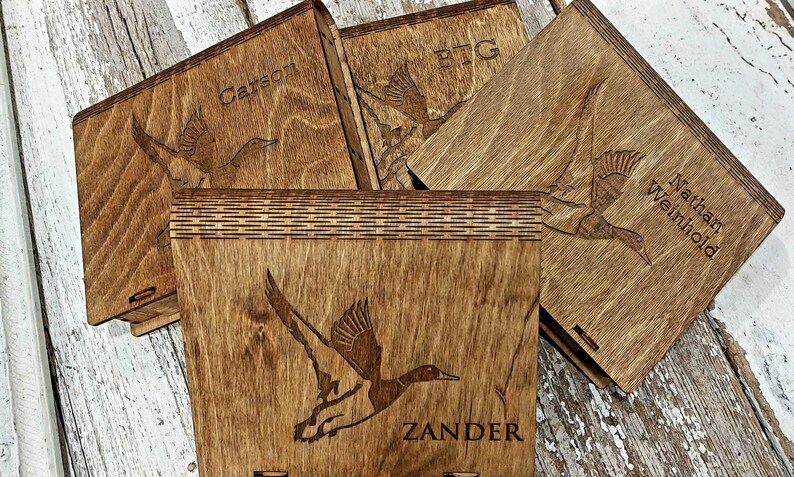 Personalized Duck Call Box Custom Duck Hunter Box Hunting - Etsy