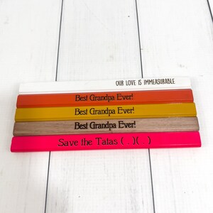 Personalized Carpenters Pencil | Custom Construction Pencil | Wood ...