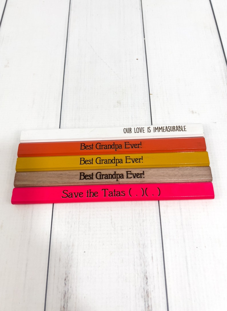 Personalized Carpenters Pencil Custom Construction Pencil - Etsy