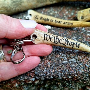 Personalized Antler Keychain | Custom Engraved Deer Bone | Scrimshaw ...