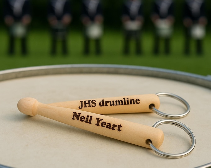Gift for Drummer Present, Drumstick Keychain, Drum Stick Key Chain ...