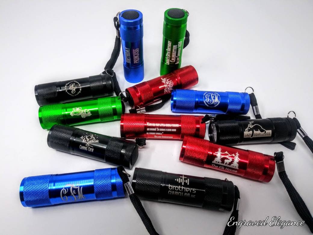 Personalized LED Flashlight Custom Engraved Torches Him - Etsy Sweden