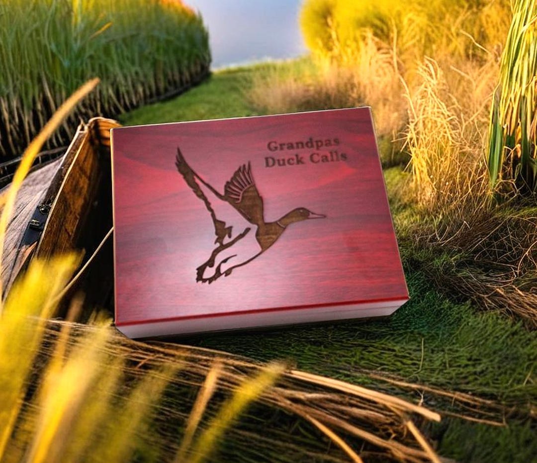 Personalized Duck Call Box | Custom Duck Hunter Storage Box | Goose ...