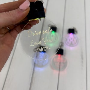 Personalized LED Acrylic Keychain | Monogram Keychain | Stocking ...
