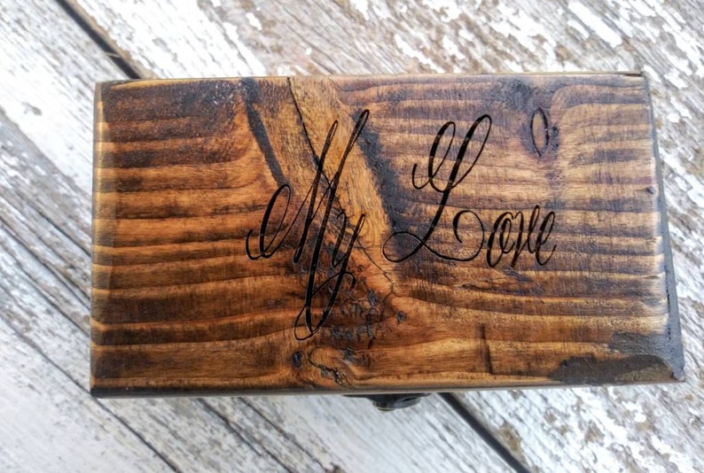 Personalized Love Box Custom Keepsake Box Reclaimed Wood | Etsy