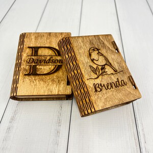 Personalized Wood Playing Card Box Custom Deck Box Card - Etsy