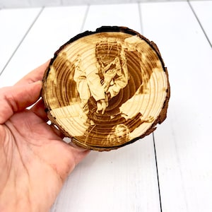 Wood Coasters Engraved W/ Your Custom Photo Personalized Christmas Live ...