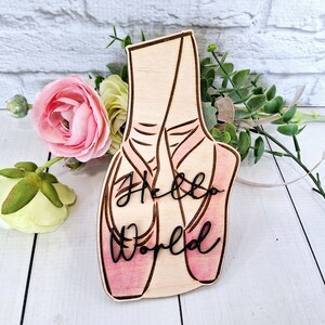 Ballet Themed Baby Milestones Signs With 1-12 Months Signs, Hello World ...