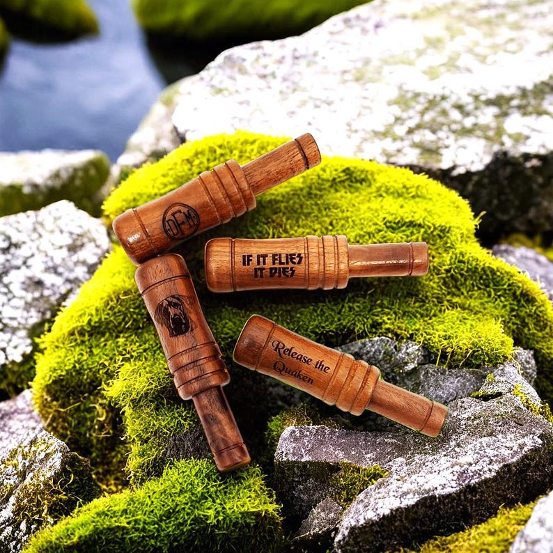 Personalized Hand-tuned Wooden Duck Call – Custom Engraving – Easy ...
