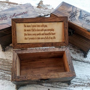 Personalized Love Box | Custom Keepsake Box | Reclaimed Wood Box | Gift ...