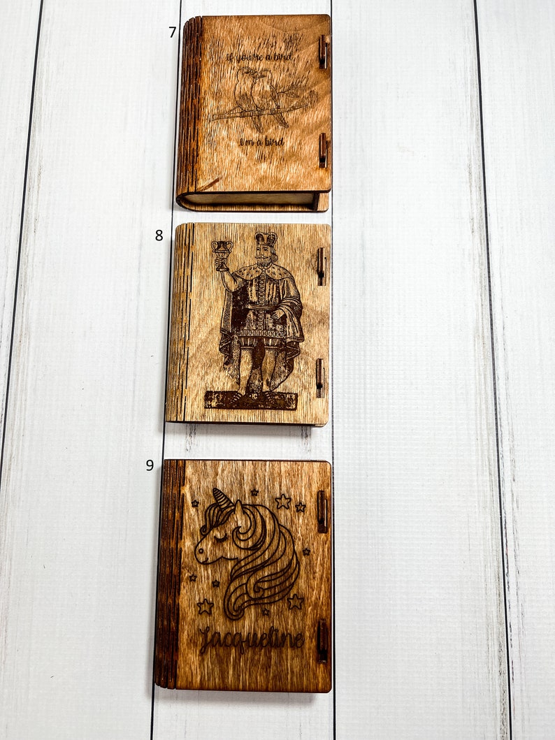 Personalized Wood Playing Card Box Custom Deck Box Card - Etsy