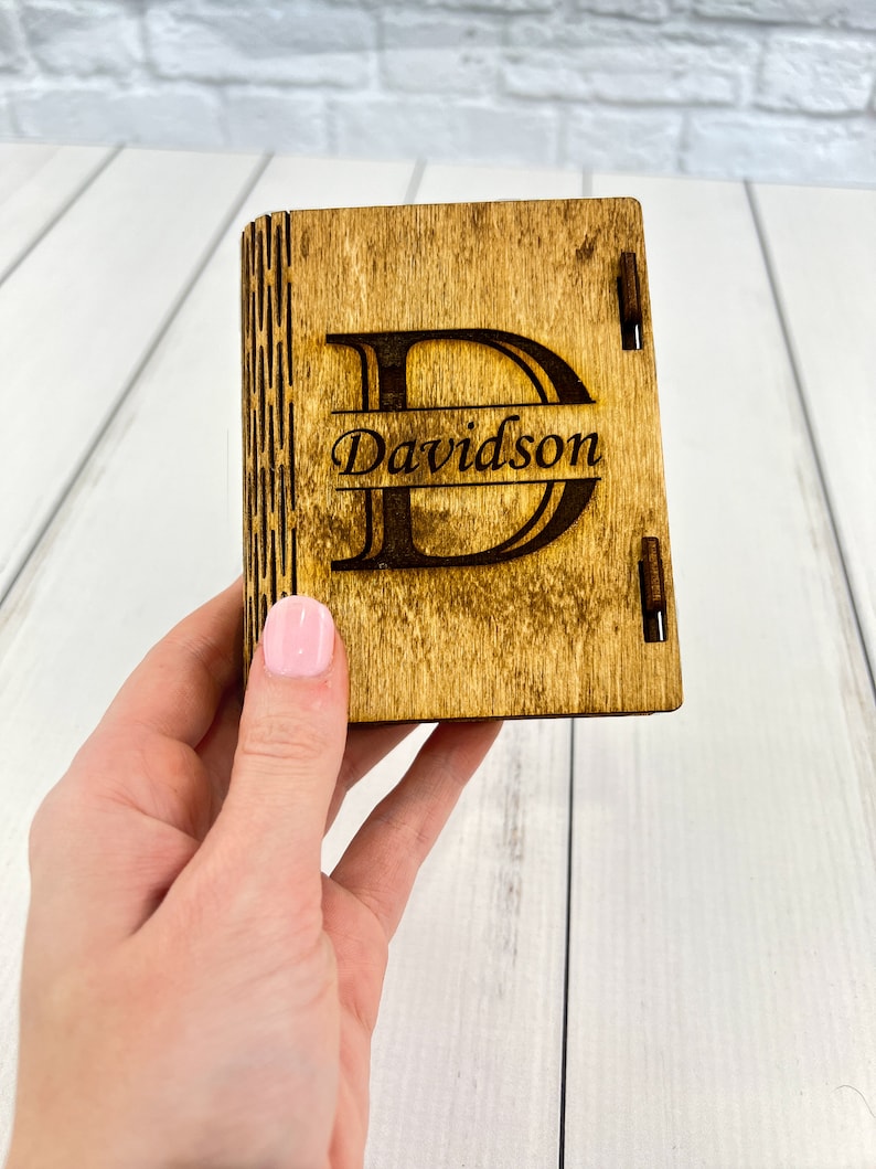 Personalized Wood Playing Card Box Custom Deck Box Card - Etsy