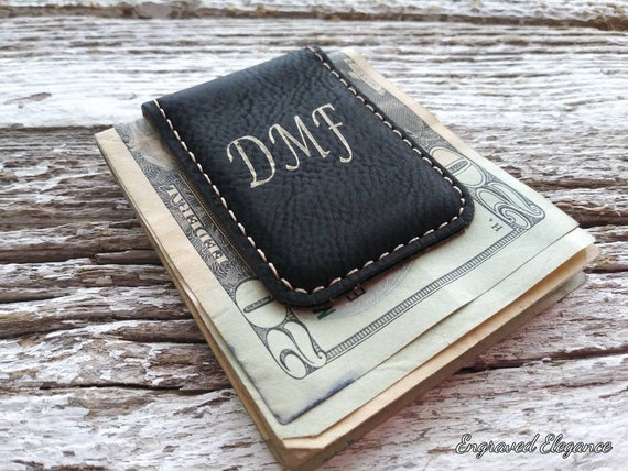 Personalized Money Clip Custom Leather Money Clip Dad - Etsy