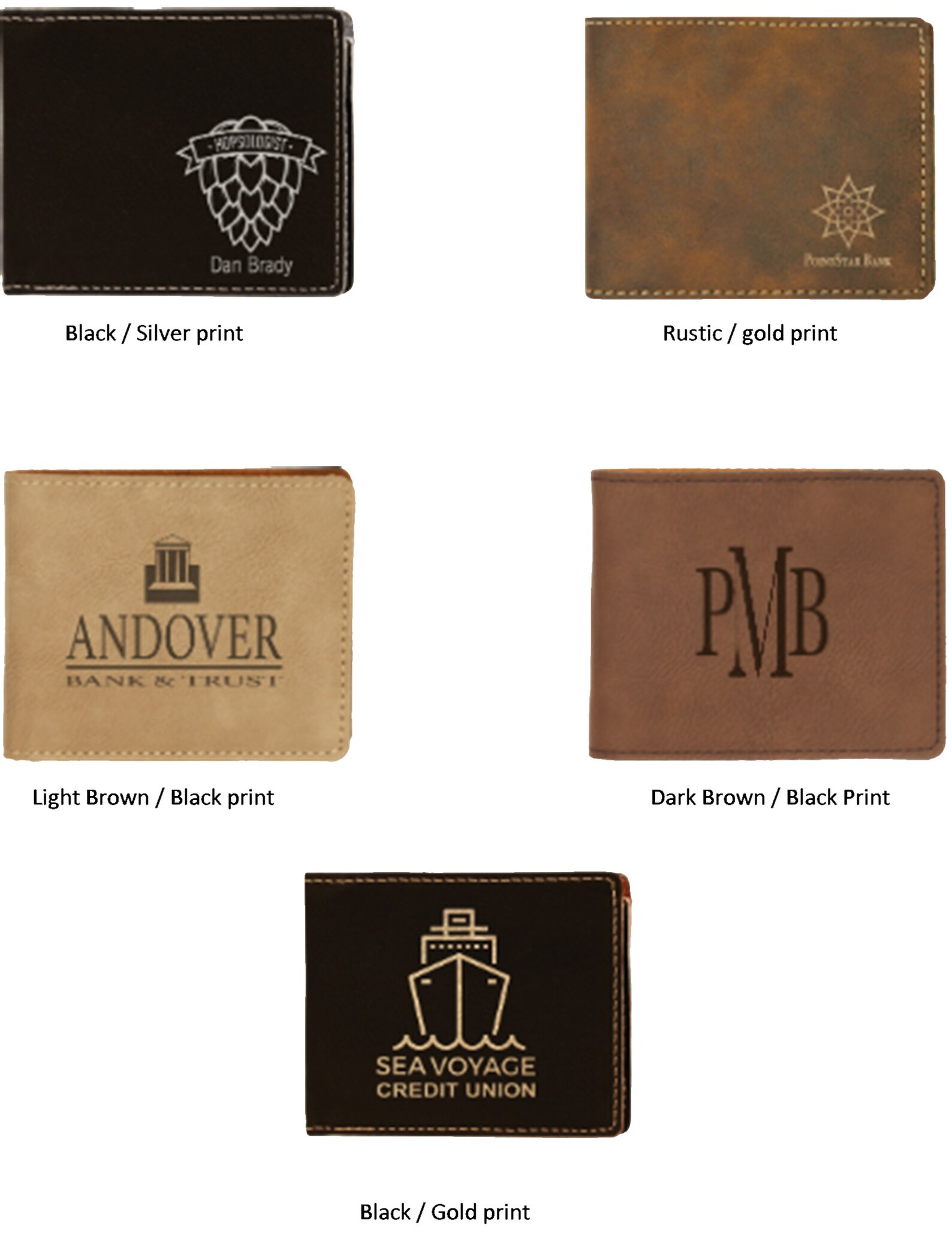 Personalized Leather Bifold Wallet Custom Wallet Gift For | Etsy