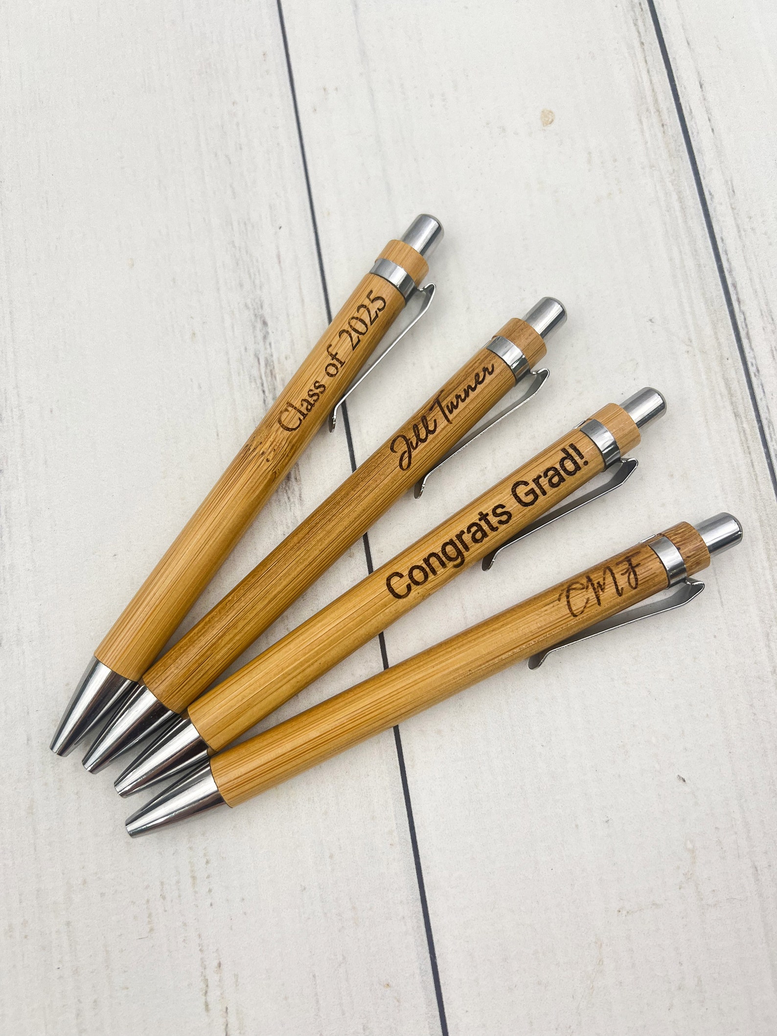 Personalized Bamboo Pen | Custom Engraved Pen for Business, Retirement ...