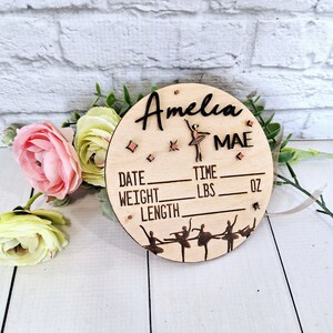 Ballet Themed Baby Milestones Signs With 1-12 Months Signs, Hello World ...