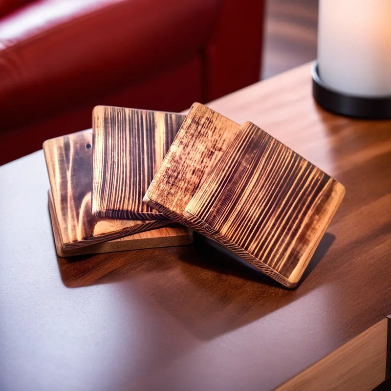 Wood Drink Coasters - Etsy