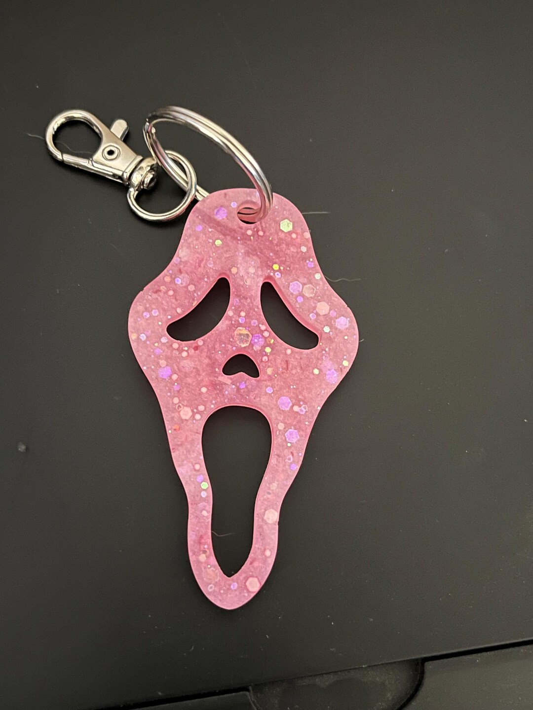 Ghost Face Inspired Key Chain - Etsy