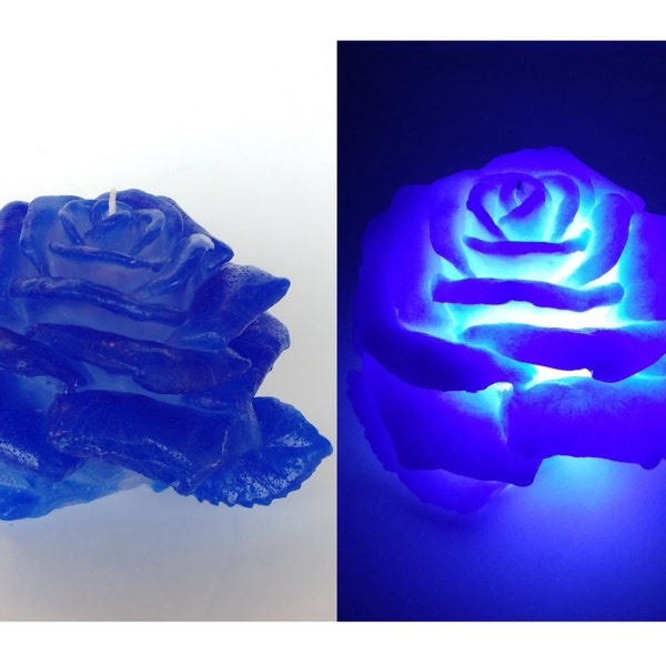 Rose Led Candle - Etsy