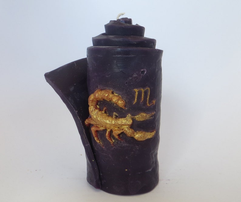 Zodiac Candle Scorpio Decorative Candle Candles Artistic - Etsy