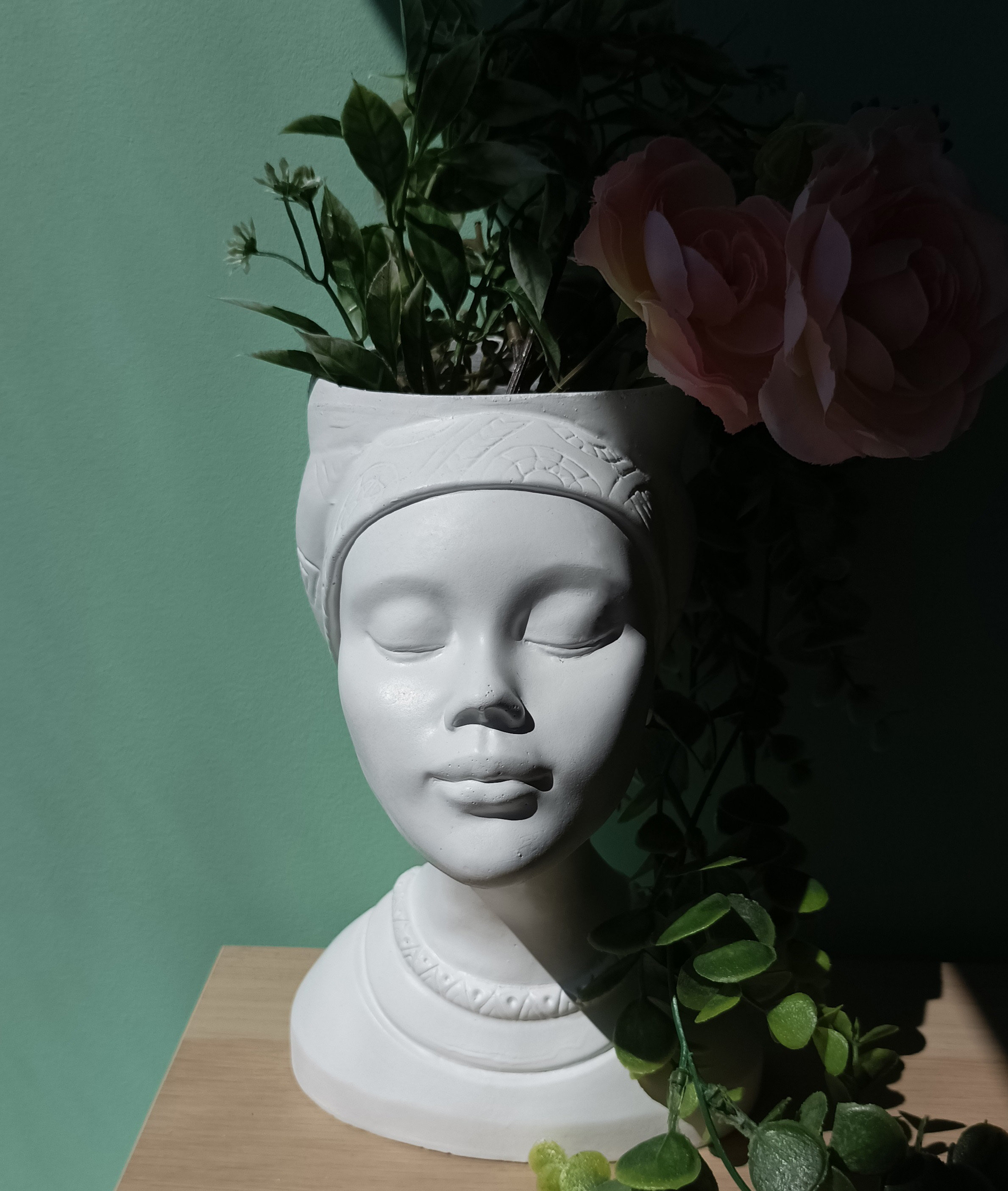 Bust Head Face Planter Pot Desk Planter Woman Vase Pot - Etsy