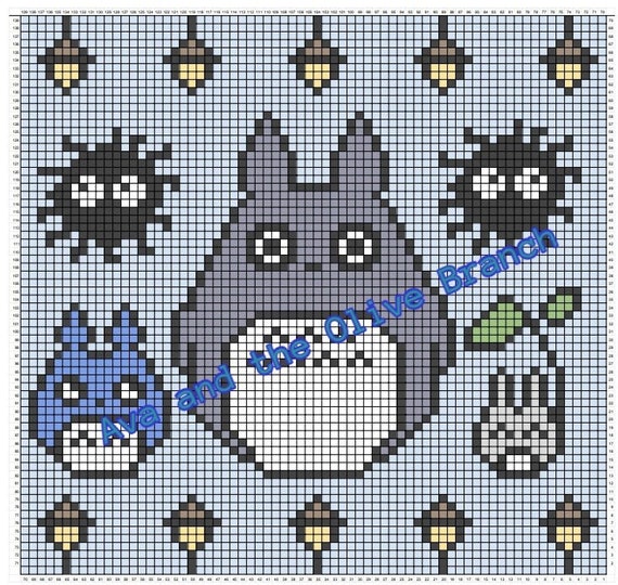 Totoro Blanket Pattern
