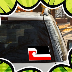 Maori Tino Rangatiratanga Flag Sticker New Zealand Aotearoa Maori Vinyl ...