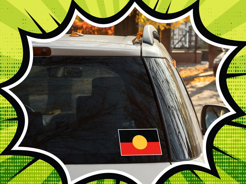 Aboriginal Flag Vinyl Sticker | NAIDOC | Car | Laptop | Indigenous ...