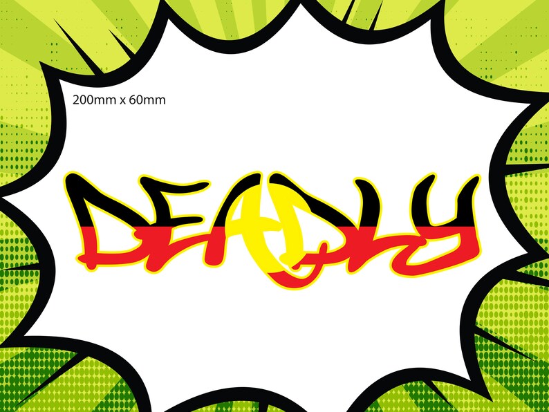 Aboriginal Deadly Vinyl Sticker NAIDOC Car Laptop Indigenous Australian ...