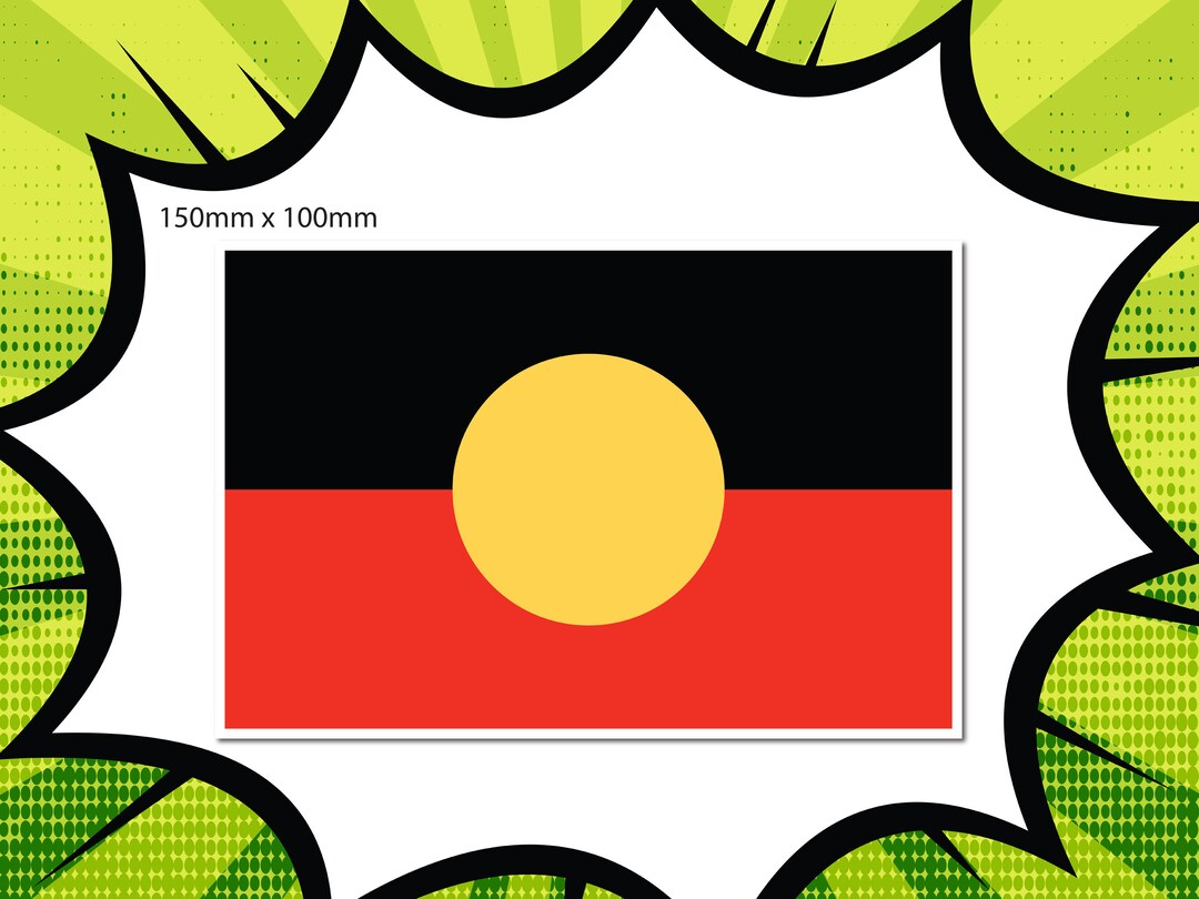 Aboriginal Flag Vinyl Sticker | NAIDOC | Car | Laptop | Indigenous ...
