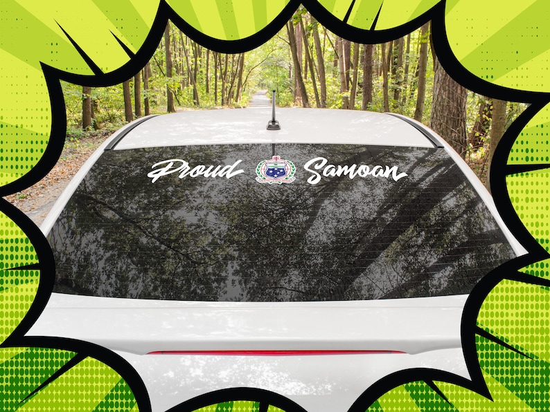 Proud Samoan Shield Coat of Arms Sticker | Car | | 4 X 4 | 4WD ...