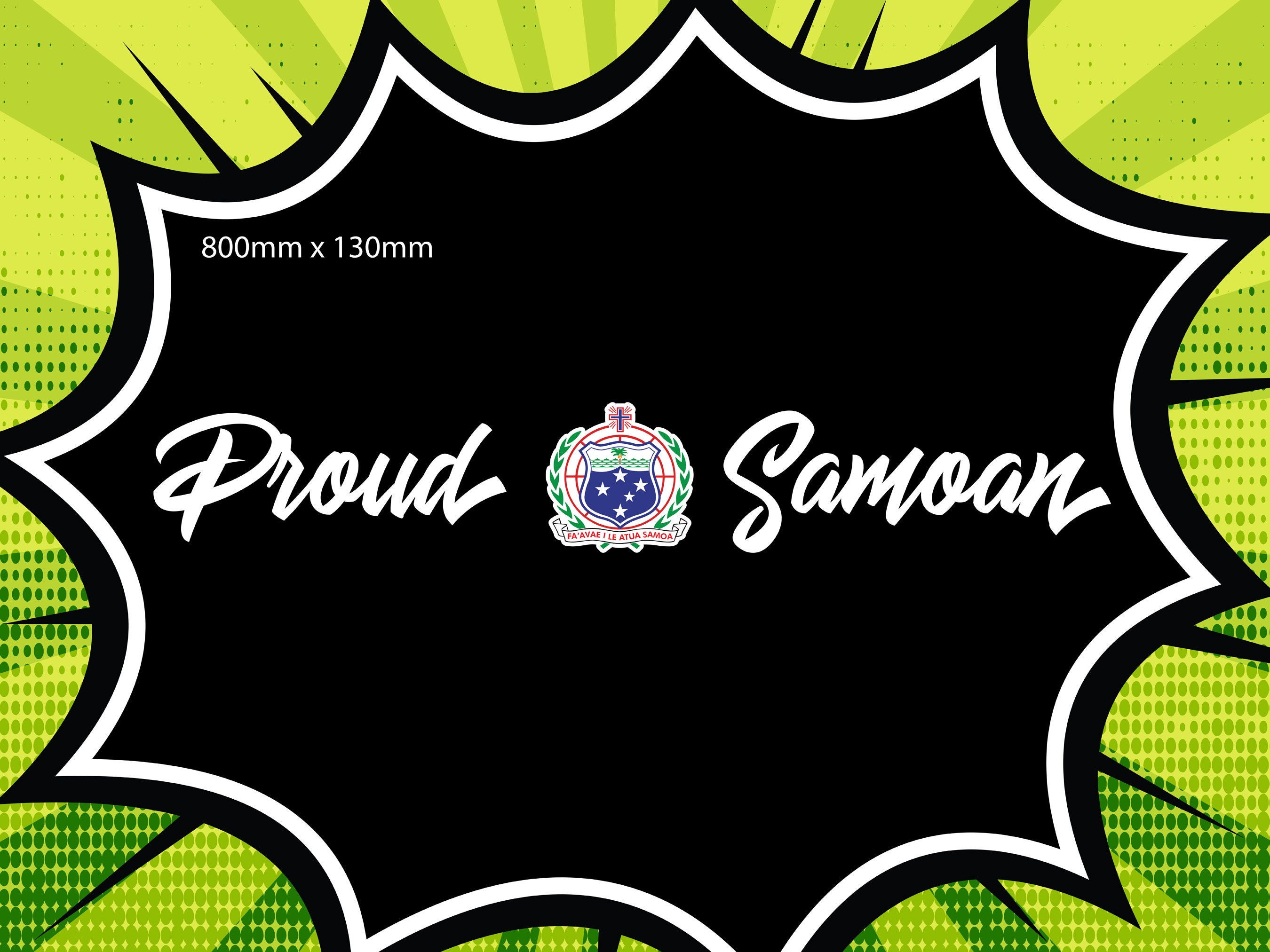 Proud Samoan Shield Coat of Arms Sticker | Car | | 4 X 4 | 4WD ...