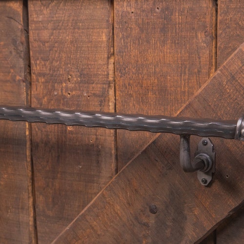 Black Metal Handrail Stair Handrails Wrought Iron Staircase - Etsy UK