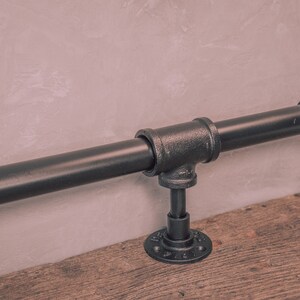Industrial foot rail Black home bar foot rail Kitchen island | Etsy
