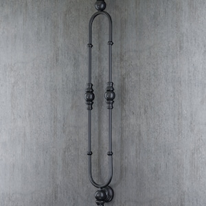 Wrought Iron Stair Spindle Black Railing Panel Handrail Balusters ...