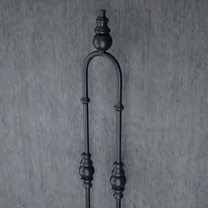 Wrought Iron Stair Spindle Black Railing Panel Handrail Balusters ...