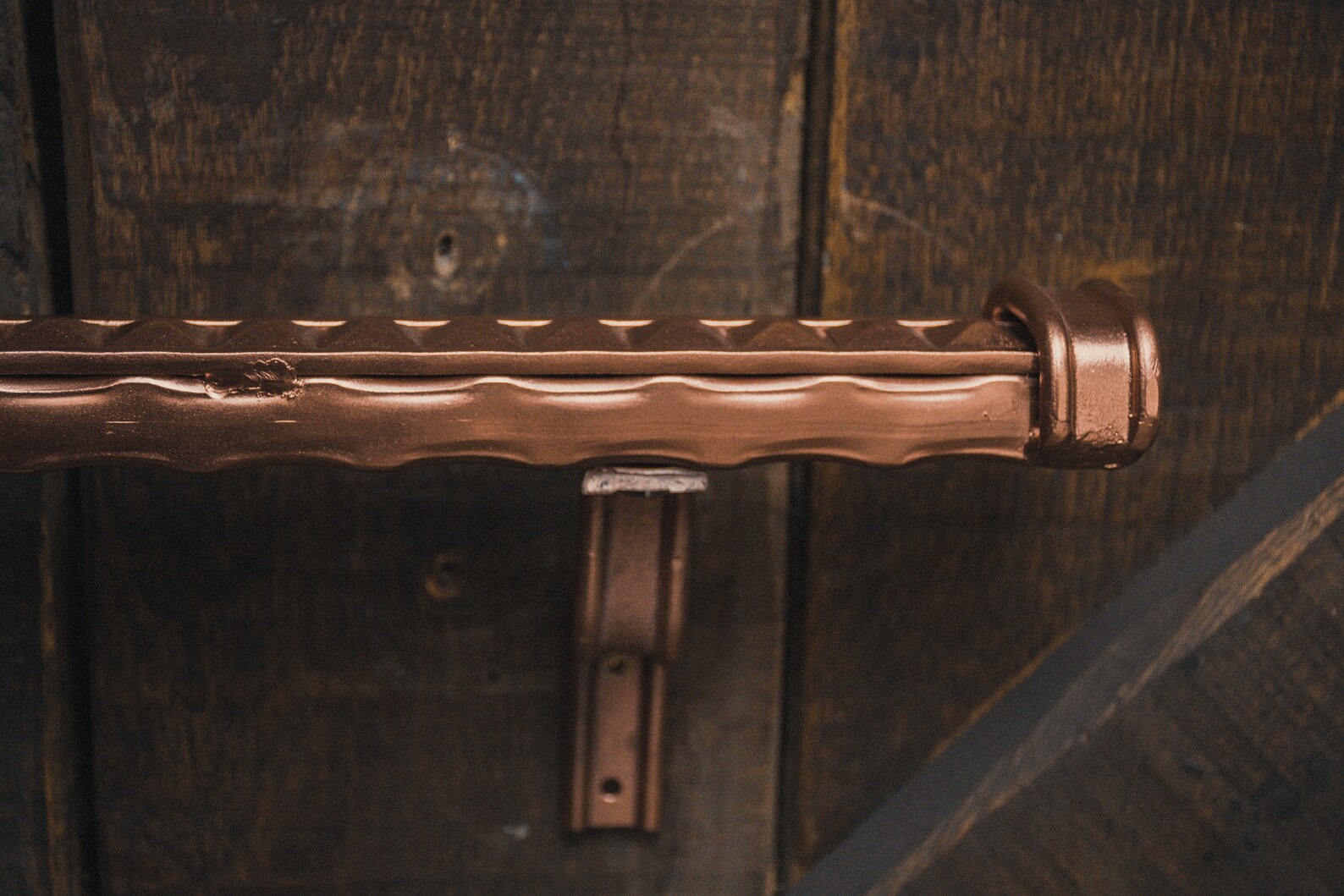 Copper Metal handrail stair handrails copper wrought iron | Etsy