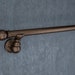 Bronze Metal Curtain Rail Wrought Iron Wall Mounted Vintage Curtain Rod ...