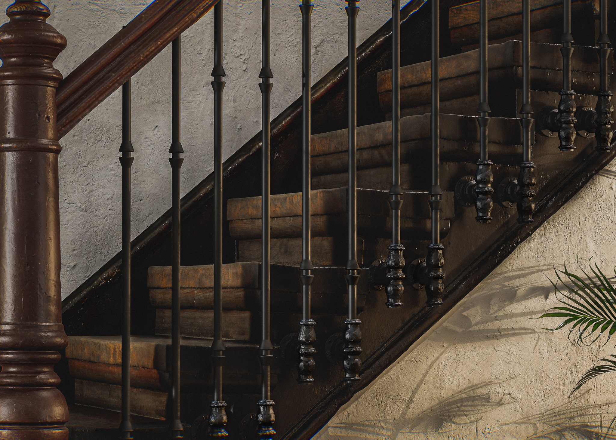 Wrought Iron Stair Spindle Railing Handrail Balusters Picket - Etsy UK