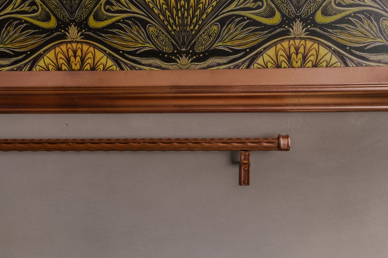 Copper Metal handrail stair handrails copper wrought iron | Etsy